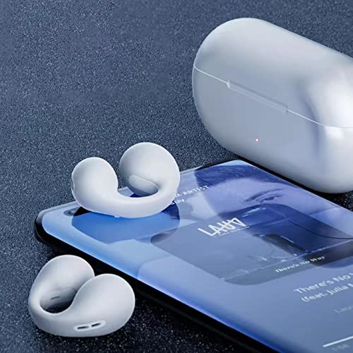 Inboxxe Wireless Ear Clip Bone Conduction Headphones, 2023 New Mini Bone Conduction Headphones, Open Ear Wireless Headphones, Open Ear Headphones Wireless Bluetooth for Running Sports (2PCS)