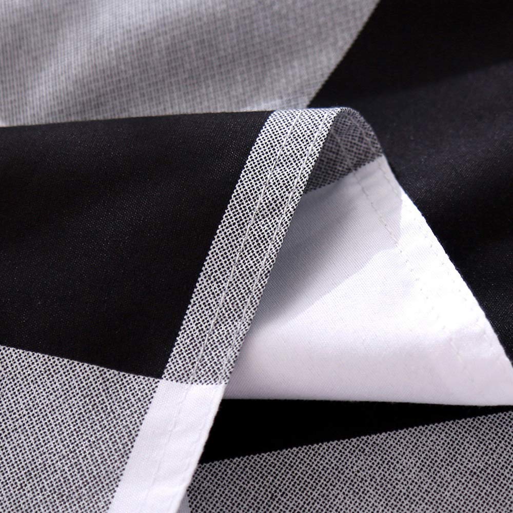 Farmhouse Buffalo Checked Bedding Set Black Gray White Plaid Comforter Cover Twin,Soft Lightweight Grid Bedspreads, 1 Lattice Duvet Cover , 1 Pillow Sham Modern Geometric Decor Grey Quilt,Zipper