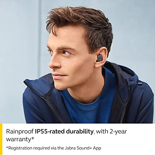 Jabra Elite 3 in Ear Wireless Bluetooth Earbuds β Noise Isolating True Wireless Buds with 4 Built-in Microphones for Clear Calls, Rich Bass, Customizable Sound, and Mono Mode - Dark Grey