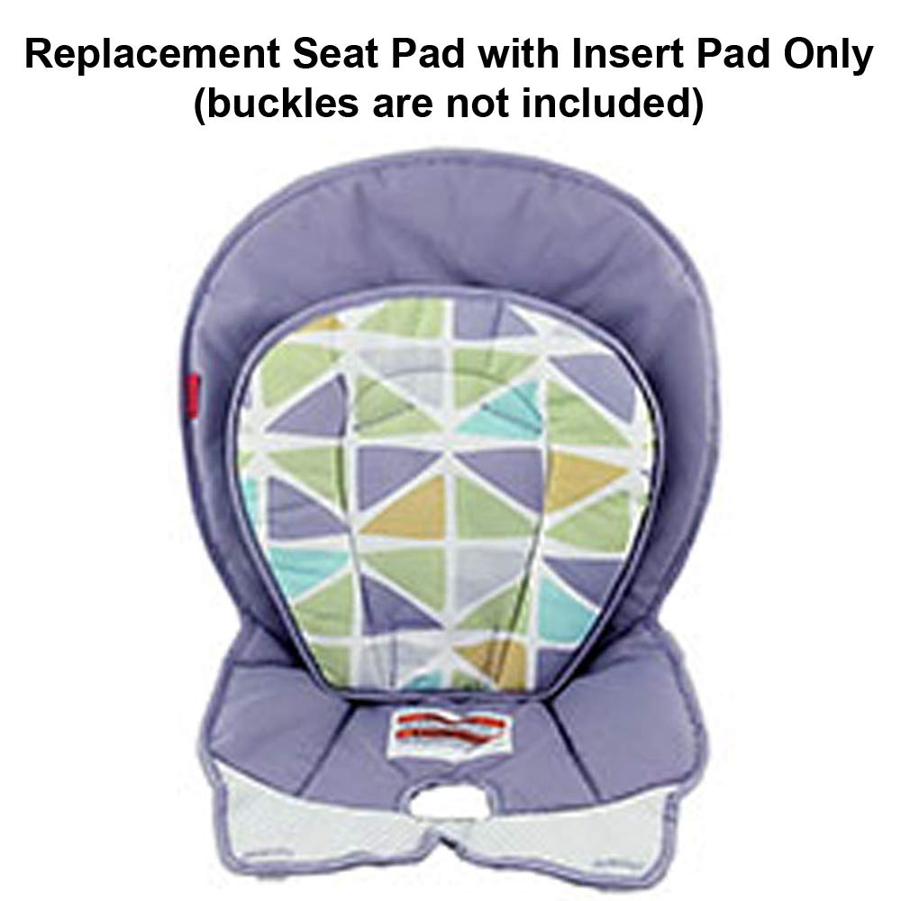 Replacement Cover for 4 in 1 High Chair - Fisher-Price Total Clean 4-in-1 Highchair in Sail Pattern FLH18 ~ Replacement Seat Pad with Infant Insert ~ Grays and Greens