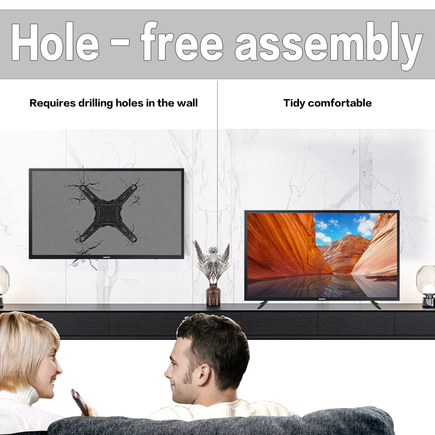 TV Base Stand, TV Legs, Base TV Stand Legs for Roku/Hisense/TCL 27" 28" 29" 30" 32" 37" 40" 55" Smart TV