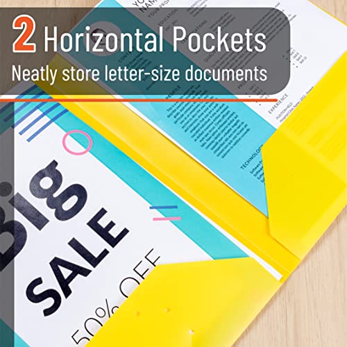 Mr. Pen- Plastic Folders with Pockets, 5 pcs, Assorted Colors, Folders with Pockets, Heavy Duty Plastic Two Pocket Folders, Pocket Folders, Folders, 2 Pocket Plastic Folders, File Folders with Pockets