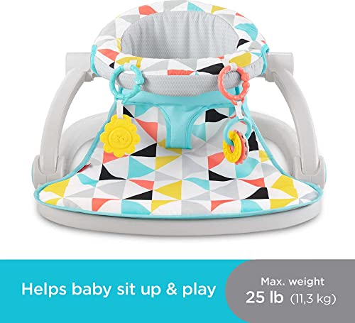 Fisher-Price Portable Baby Chair Sit-Me-Up Floor Seat with Developmental Toys & Machine Washable Seat Pad, Windmill