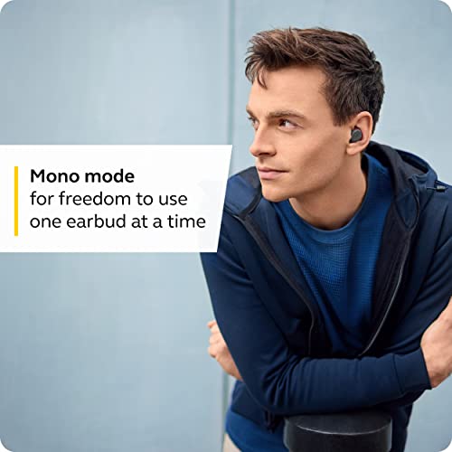 Jabra Elite 3 in Ear Wireless Bluetooth Earbuds β Noise Isolating True Wireless Buds with 4 Built-in Microphones for Clear Calls, Rich Bass, Customizable Sound, and Mono Mode - Dark Grey