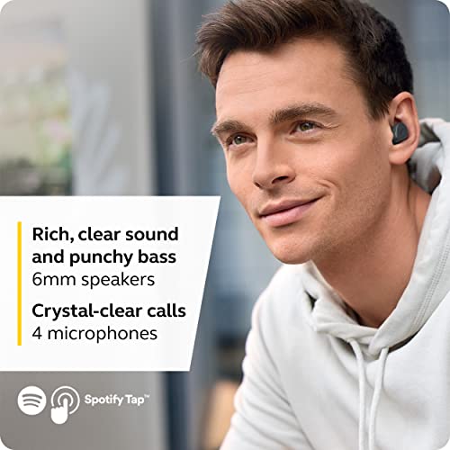 Jabra Elite 3 in Ear Wireless Bluetooth Earbuds β Noise Isolating True Wireless Buds with 4 Built-in Microphones for Clear Calls, Rich Bass, Customizable Sound, and Mono Mode - Dark Grey