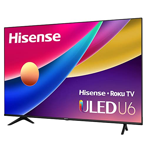 Hisense ULED 4K Premium 55U6GR Quantum Dot QLED Series 55-Inch Class Roku 4K Smart TV with Voice Remote