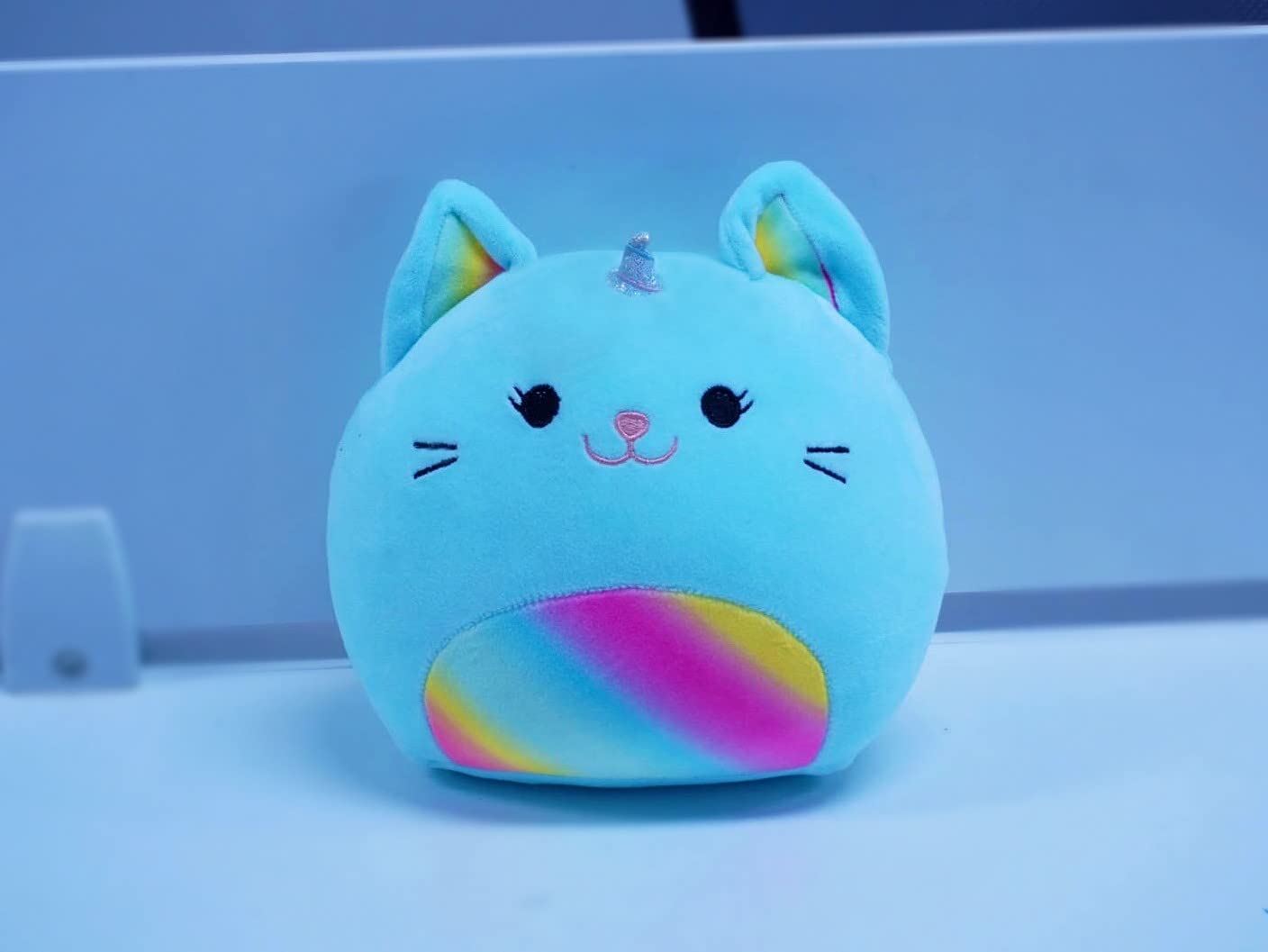 Irakaia Stuffed Rainbow Cat Unicorn Animal Plush Toy, Cute 8 Inch Ultrasoft Kawaii plushies (Caticorn)