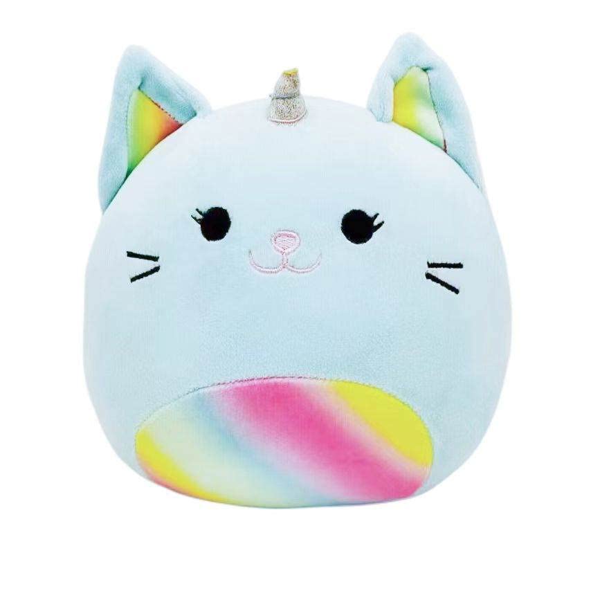 Irakaia Stuffed Rainbow Cat Unicorn Animal Plush Toy, Cute 8 Inch Ultrasoft Kawaii plushies (Caticorn)