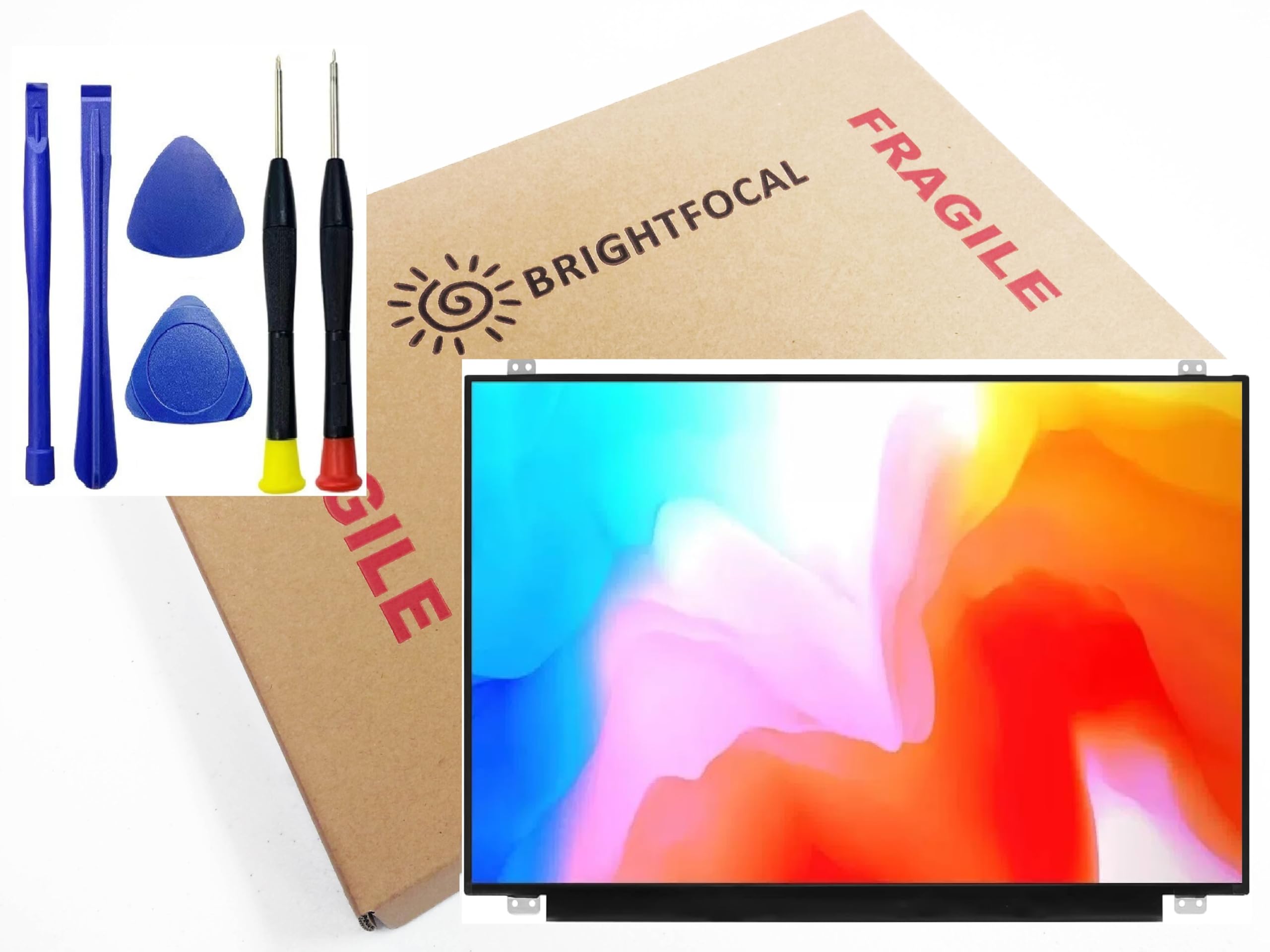 BRIGHTFOCAL New LCD Screen Replacement for Asus Vivobook S15 S510U S510UA 15.6 Non-Touch IPS FHD 1080P WUXGA Slim Matte LED LCD Screen Display with Tool