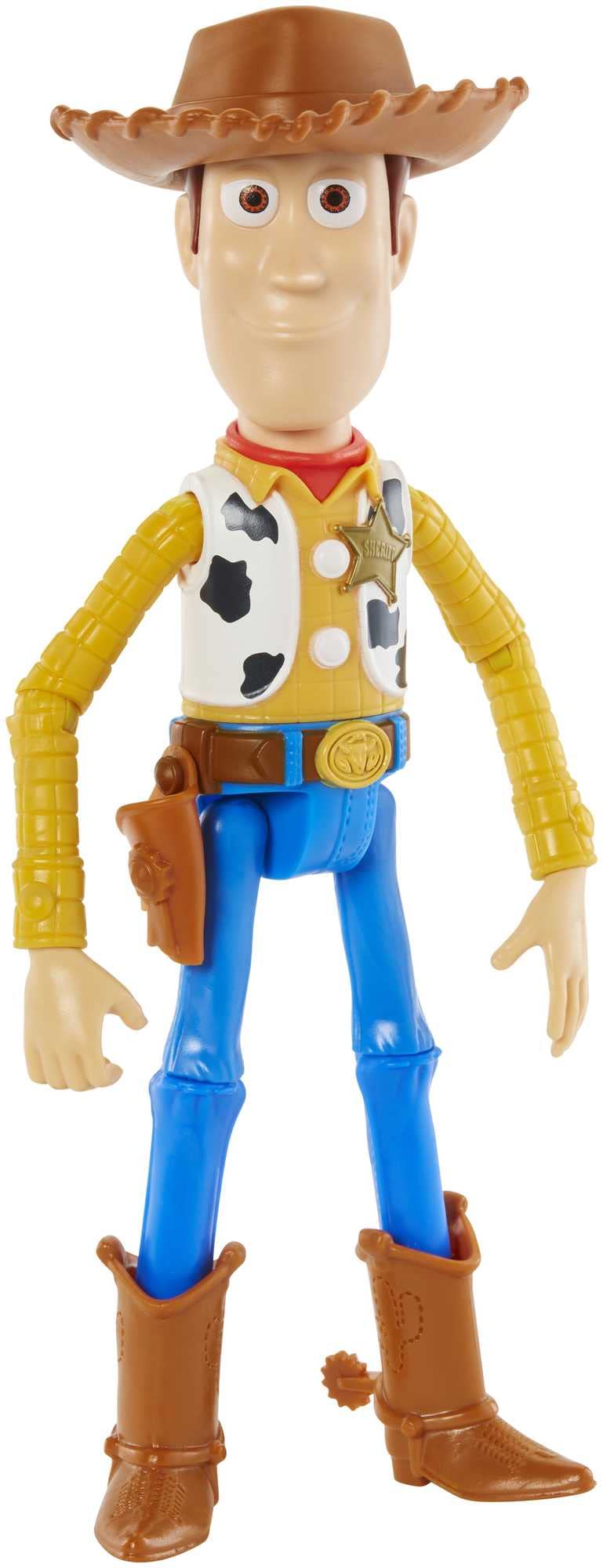 Mattel Disney Pixar Toy Story Action Figure, Posable Woody Collectible Toy in Signature Sheriiff Look with Removable Hat, 9.2-inch