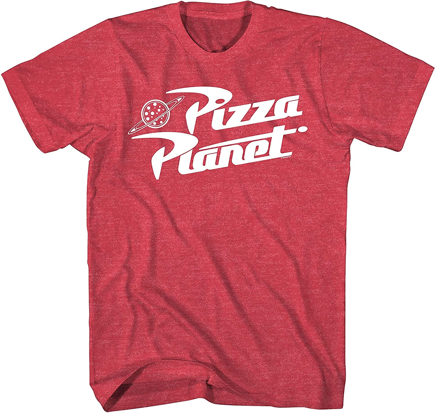 Toy Story Pizza Planet Delivery Adult T-Shirt (Medium, Heather Red)