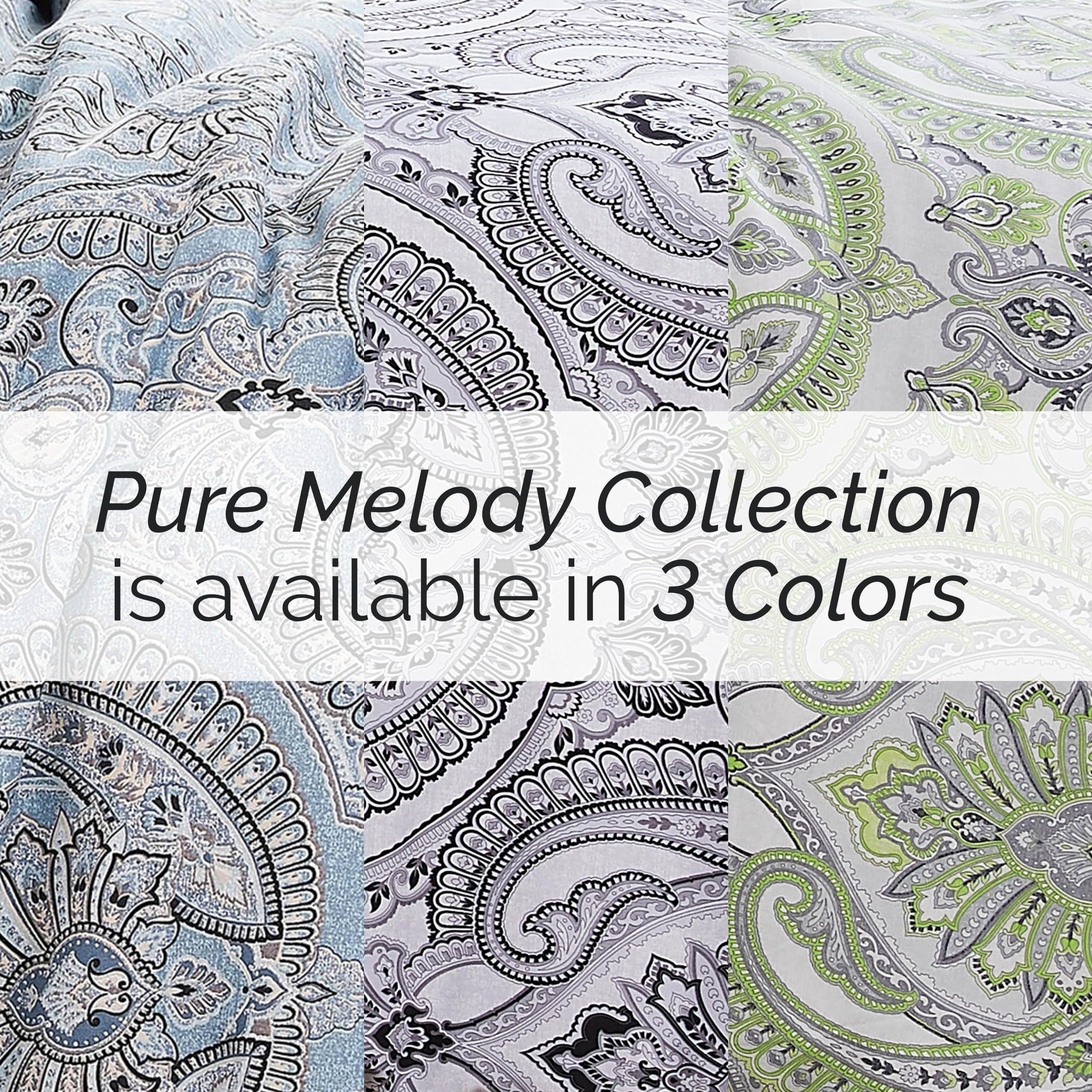 Southshore Fine Living, Inc. Twin Extra Long Comforter Set, Down Alternative Boho Bedding Set, Paisley Print Bedspread, Boho Comforter Twin/XL Size with Matching Pillow Sham, Pure Melody Black