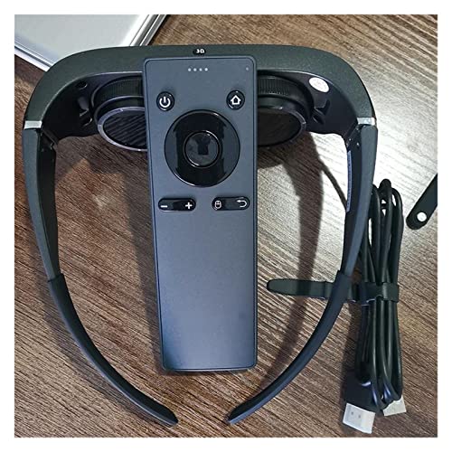 KSHAAR 3D Smart Full HD Virtual Video Glasses Private Cinema App Download Smart Android Smart Android 3D Video Glasses (Color : Black color128GB)