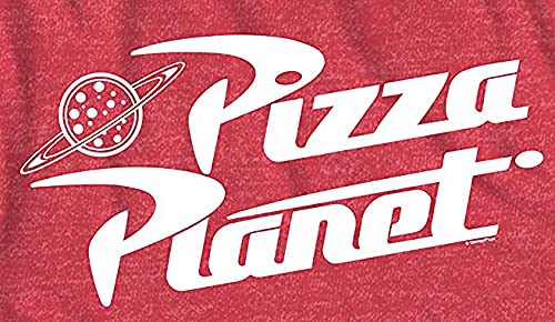 Toy Story Pizza Planet Delivery Adult T-Shirt (Medium, Heather Red)