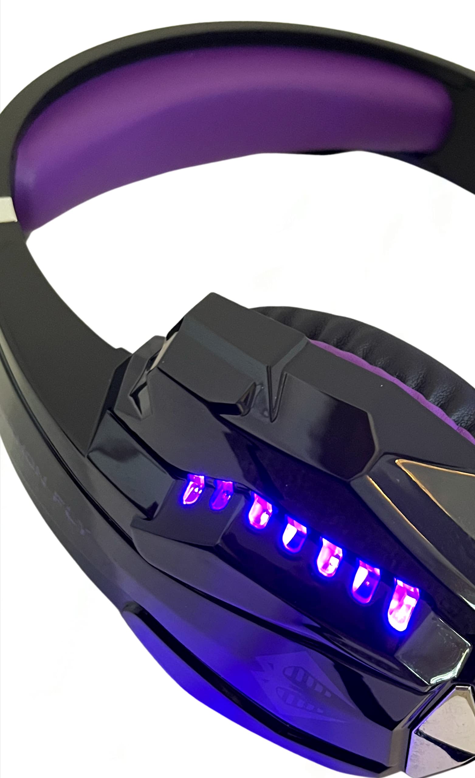 Nxt Level G9000 Pro 7.1 Stereo Surround Sound Lightweight Gaming Headset Noise Cancelling Microphone RGB LED Light Up Headphones Soft Over Ear Memory Pads for PS4 PS5 PC Xbox ONE Switch PC Laptop Mac…