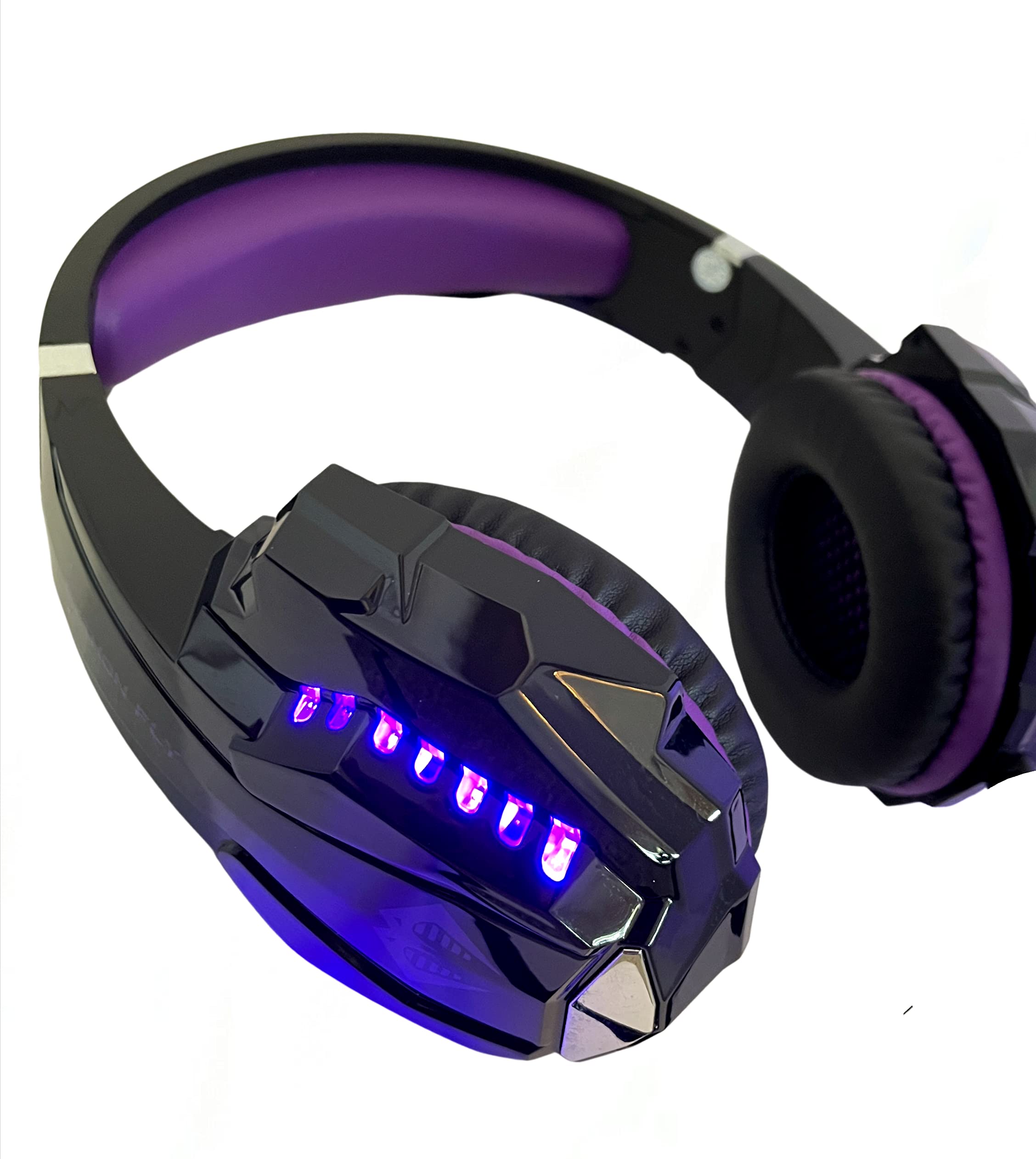 Nxt Level G9000 Pro 7.1 Stereo Surround Sound Lightweight Gaming Headset Noise Cancelling Microphone RGB LED Light Up Headphones Soft Over Ear Memory Pads for PS4 PS5 PC Xbox ONE Switch PC Laptop Mac…
