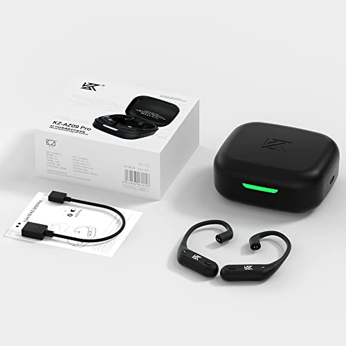 G.K KZ AZ09 Pro Wireless Adapter Cable Qualcomm QCC3040 Bluetooth 5.2 Module Upgrade Cable Ear Hook with 0.75/0.78mm(Black)
