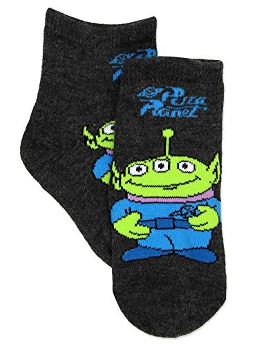 Disney Toy Story 4 Boys Girls Toddler 5 Pack Crew Sock Set (Shoe: 4-7 (Sock: 2-4), Grey/Multi)