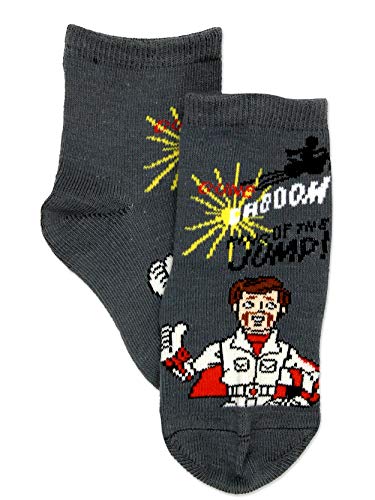 Disney Toy Story 4 Boys Girls Toddler 5 Pack Crew Sock Set (Shoe: 4-7 (Sock: 2-4), Grey/Multi)