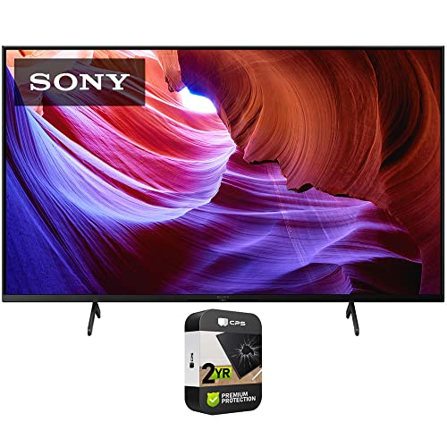 Sony KD50X85K 50 inch X85K 4K HDR LED TV with Smart Google TV 2022 Model (Renewed) Bundle with 2 YR CPS Enhanced Protection Pack