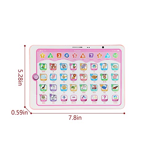 High Definition Pattern Kids Tablet Boys Learning Tablet Pc, Numbers, Math, Early Development Interactive Electronic Toy Baby Toys for Boys and Girls