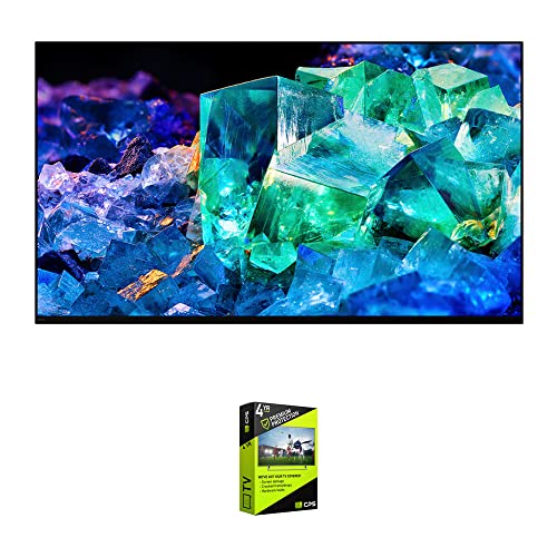 Sony XR65A95K 65" BRAVIA XR A95K 4K HDR OLED TV with Smart Google TV (2022 Model) Bundle with Premium 4 YR CPS Enhanced Protection Pack