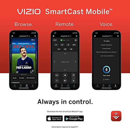 VIZIO 24-inch D-Series HD 720p Smart TV (D24h) with AirPlay and Chromecast Built-in, Screen Mirroring, & 150+ Free Streaming Channels Bundle with Cable Ties and Microfiber
