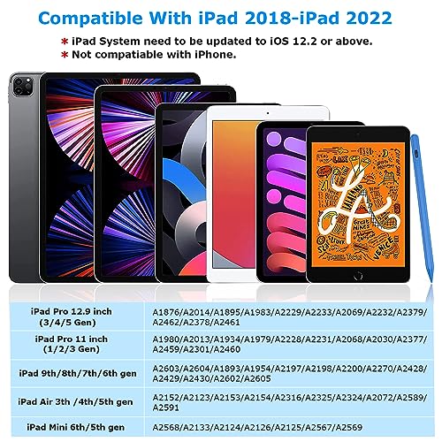 Stylus Pen for iPad 10/9th Gen,Stylus Pen Compatible with (2018-2022) Apple iPad Pro 11 & 12.9 inch,iPad Mini 6th/5th Gen, iPad Air 3/4/5,iPad 6/7/8th Gen for Writing/Drawing