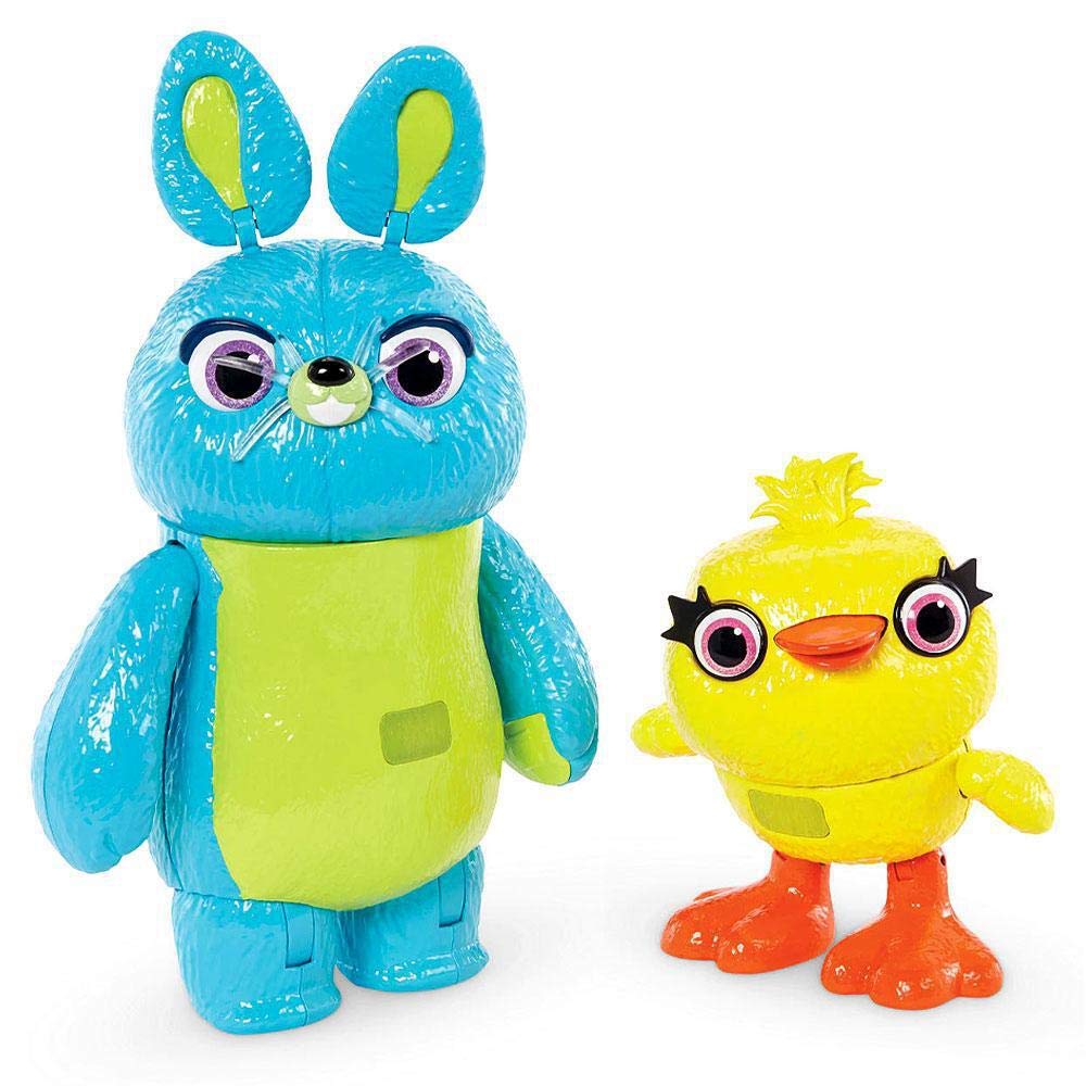 Mattel Disney Pixar's Toy Story Ducky and Bunny 2-Pack in Movie-inspired Relative Scale Interactive, Talking, for Ages 4 Years Old and Up