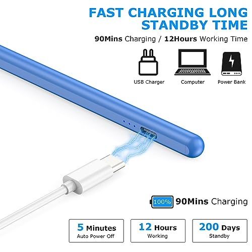 Stylus Pen for iPad 10/9th Gen,Stylus Pen Compatible with (2018-2022) Apple iPad Pro 11 & 12.9 inch,iPad Mini 6th/5th Gen, iPad Air 3/4/5,iPad 6/7/8th Gen for Writing/Drawing