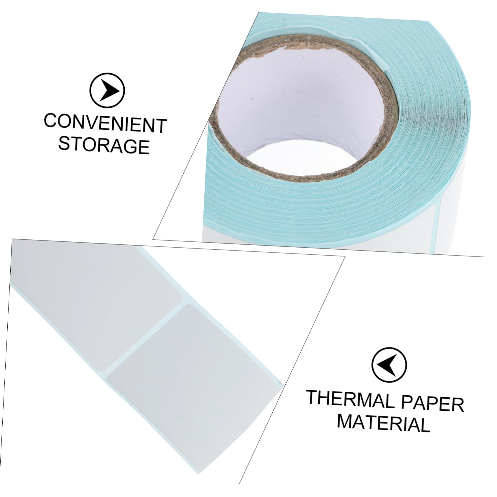 STOBOK Barcode Printing Paper Blank Labels Kitchen Label Printer Thermal Labels Removable Labels Chest of Drawers Day Dot Expiration Labels Barcode Sticker Heat Sensitive Stickers