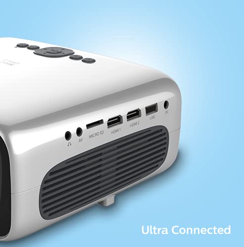 Philips NeoPix Ultra 2+, True Full HD Projector with Android TV Dongle, Chromecast Built-in, HDMI