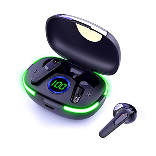 pstuiky Auto Pairing WirelessâEarbuds Bluetooth 5.1 in Ear Light-Weight Headphones Built-in Microphone HiFi Immersive Premium Stereo Sound with Charging Case Sports Games Headset