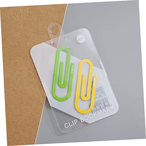 Operitacx 4pcs Paperclip Bookmark Paper Folders Metal Bookmarks Metal Folder Stationery Binder Clips Fun Paper Clips Notice Board Iron Paper Clips Students Paper Clips File Paper Clips