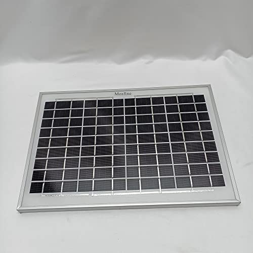 Mosfine Solar panels,10W 18V Solar Panel High Efficiency Module Power for Battery, Boat, Gate Opener, Chicken Coop, Off-Grid Applications.