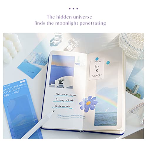 Transparent Bookmark, Landscape Theme Bookmark Lovely Bookmark for Students, Teenagers, Landscape Lovers, 5 Styles. (2)