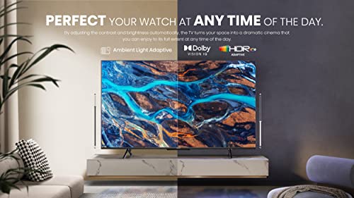 Hisense ULED 4K Premium 65U6H Quantum Dot QLED Series 65-Inch Smart Google TV, Dolby Vision Atmos, Voice Remote, Compatible with Alexa (2022 Model) Black