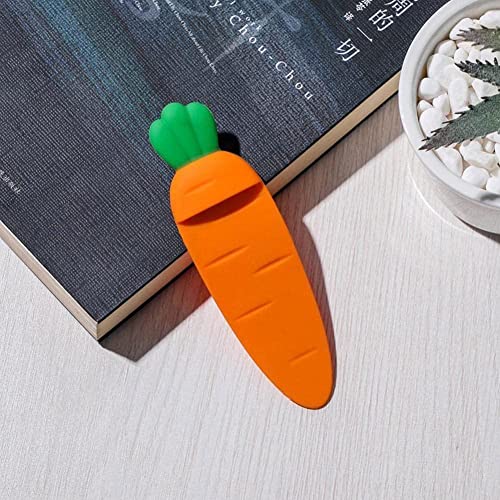 WNPXQNT Cute Carrot Bookmark Cartoon 3D Stereo Book Marks for Kids DIY Decoration Office Supplies School Gift Stationery