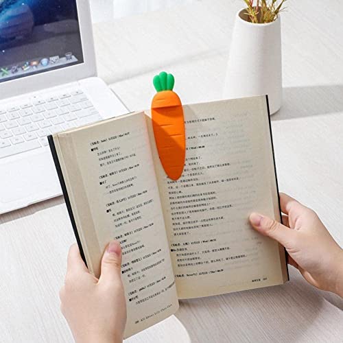 WNPXQNT Cute Carrot Bookmark Cartoon 3D Stereo Book Marks for Kids DIY Decoration Office Supplies School Gift Stationery