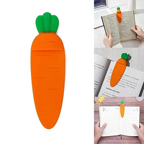 WNPXQNT Cute Carrot Bookmark Cartoon 3D Stereo Book Marks for Kids DIY Decoration Office Supplies School Gift Stationery