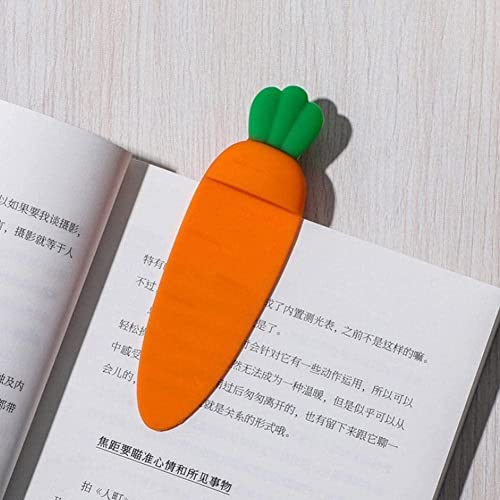 WNPXQNT Cute Carrot Bookmark Cartoon 3D Stereo Book Marks for Kids DIY Decoration Office Supplies School Gift Stationery