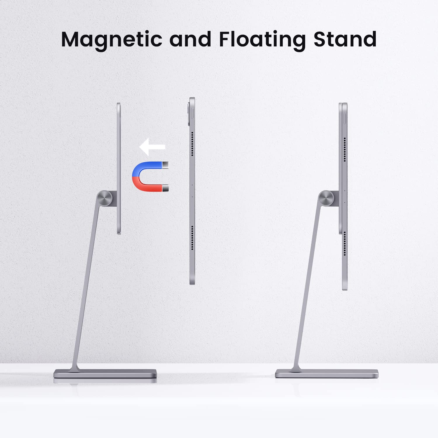 INVZI MagFree Pro Magnetic iPad Stand, Adjustable Rotatable Floating Magnetic iPad Pro Stand Holder for iPad Air 11" M2 (2024), iPad Pro 11 Inch 1st/2nd/3rd/4th Gens, iPad Air 4th, 5th