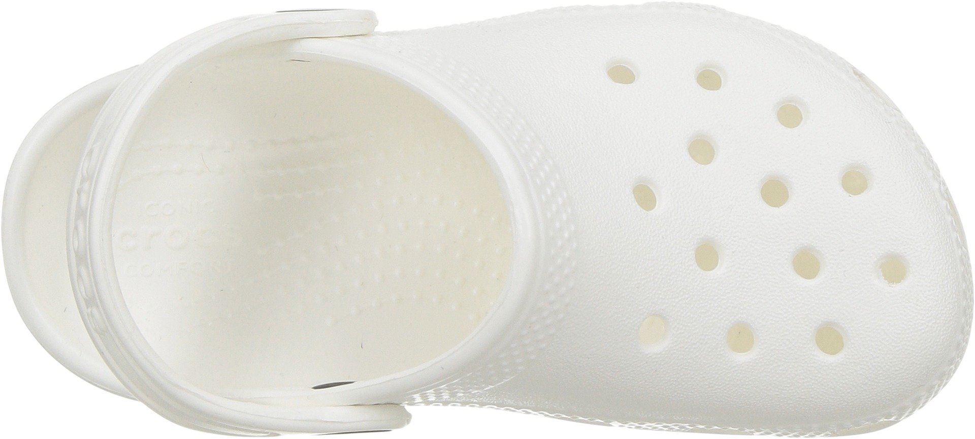Crocs Unisex-Child Classic Clogs, White, 4 Big Kid