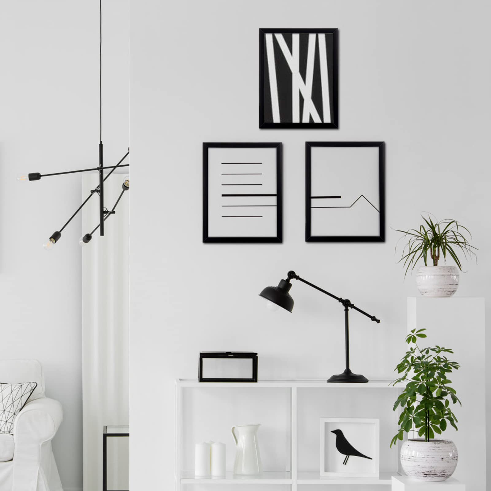 MENNTHUI 17x24 Black Picture Frame, Wall Mounting Horizontally or Vertically, Decoration for Photos, Paintings, Posters, Artwork