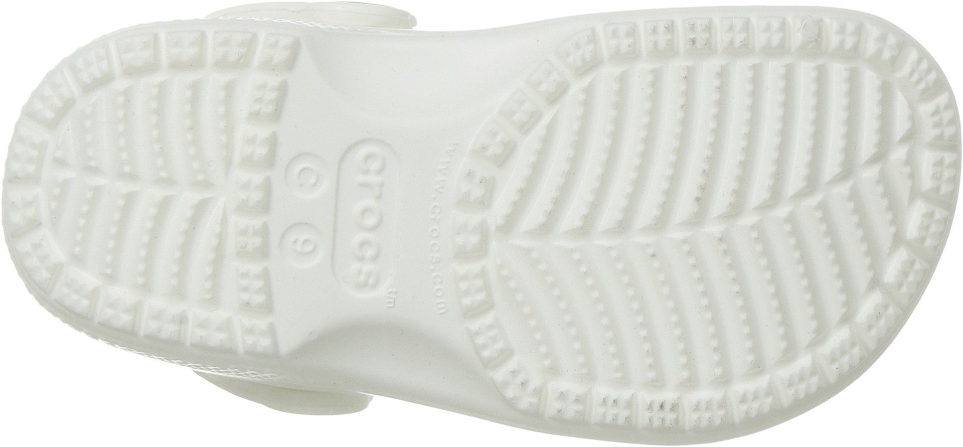 Crocs Unisex-Child Classic Clogs, White, 4 Big Kid