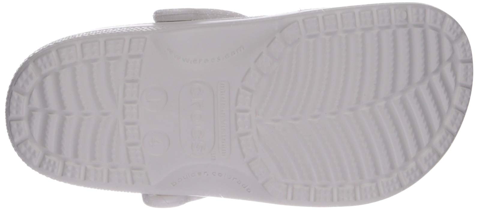 Crocs Unisex-Child Classic Clogs, White, 4 Big Kid