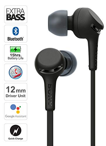 Sony WI-XB400 Wireless In-Ear Extra Bass Headset/Headphones with mic for phone call, Black