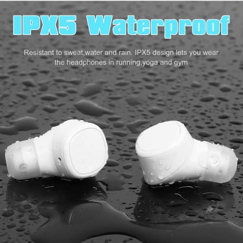 UrbanX X7 Sports Wireless Earbuds 5.0 IPX5 Waterproof Touch Control True Wireless Earbuds with Mic Earphones in-Ear Deep Bass Built-in Mic Bluetooth Headphones for Kindle Paperwhite