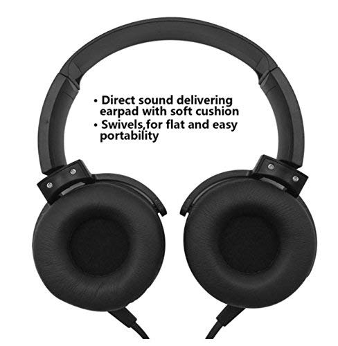 Men's/Adults Kids Sonic Foldable Headphones Over Ear Headset Wired Headphones Noise Cancelling Earphone Call Controller Headphone for Womens Work
