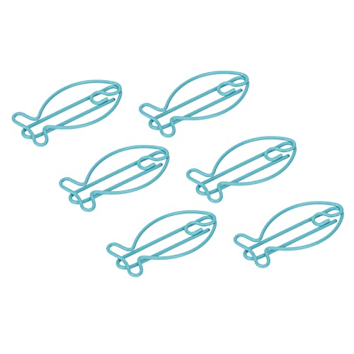 Office Clips, Fish Shape Metal Material Shaped Paper Clips for School